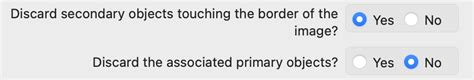 renumbering primary objects after filtering secondary objects image
