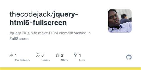 github thecodejack jquery html5 fullscreen jquery plugin to make dom
