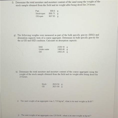 Solved 1 Sieve Gradation Of An Aggregate Mix A Determine