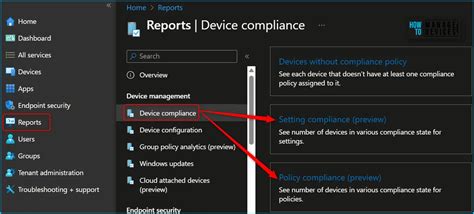 intune compliance report for device settings htmd blog