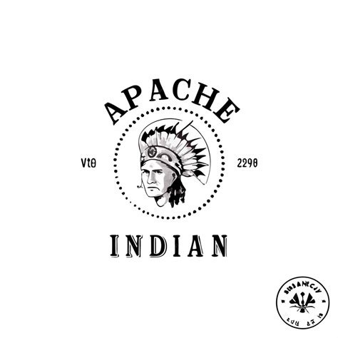 Vintage Hand Drawn Apache Indian Chief Logo Premium Ai Generated Vector