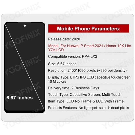 6 67 Originele Voor Huawei P Smart Lcd Ppa L Vicedeal