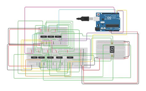 Circuit Design Roll Number Using Gates Tinkercad