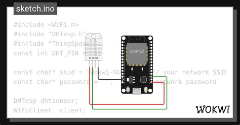 Thingspeak Dht22 Wokwi Esp32 Stm32 Arduino Simulator