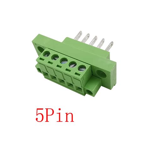 508mm Pitch Kf2edg 2p345pin Through Wall Screw Terminals Block Wire Connector Bulkhead Male