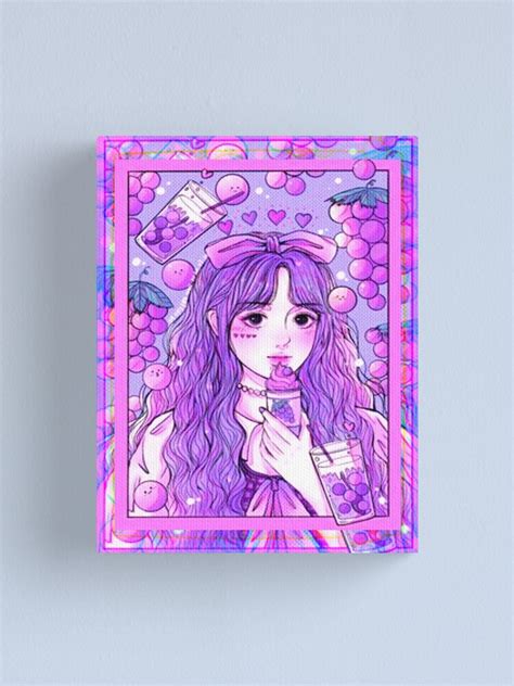 Hyperpop Top Kawaii Anime Girls Aesthetic Designs So Cute Canvas Print For Sale By Mandala