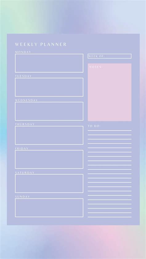 Goodnote5 Weekly Plan 아이패드 굿노트 주간 계획표 속지 다운로드 Pdf Artofit