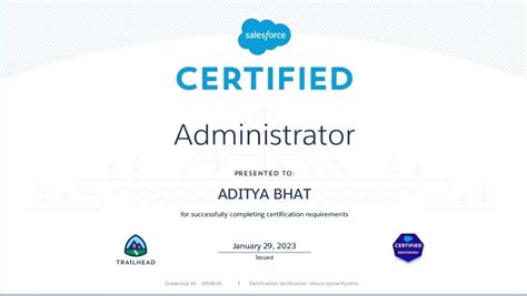 Aditya Bhat On Linkedin Salesforcecertified
