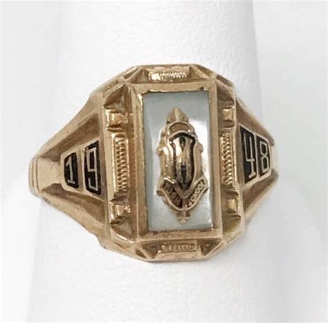 Mother Of Pearl Class Ring