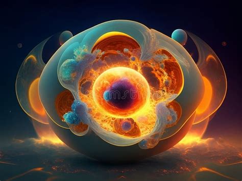 Unveiling The Core Striking Nucleus Prints For Your Space Stock Illustration Illustration Of