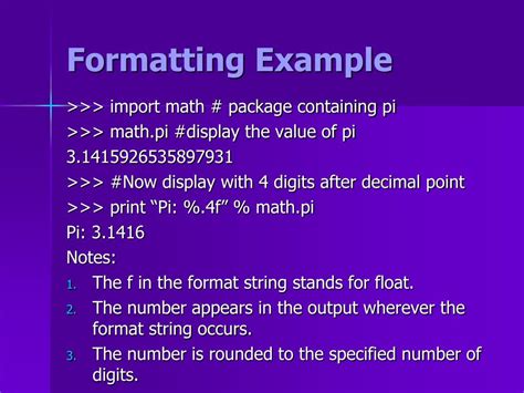 Ppt Line Continuation Output Formatting And Decision Structures