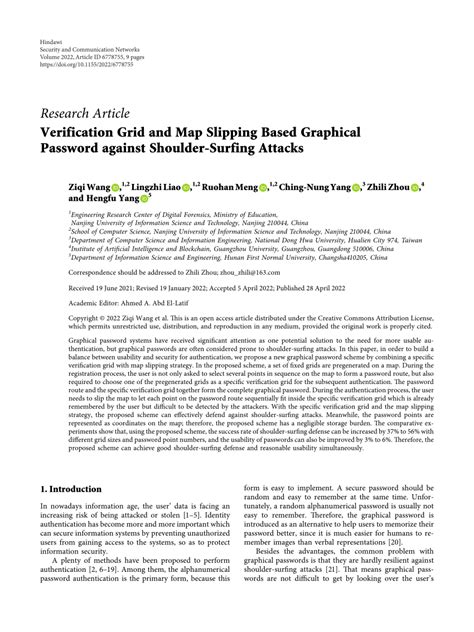 Pdf Verification Grid And Map Slipping Based Graphical Password Against Shoulder Surfing Attacks