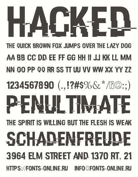 Hacked Font