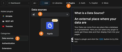 Algolia Data Source Weweb Documentation