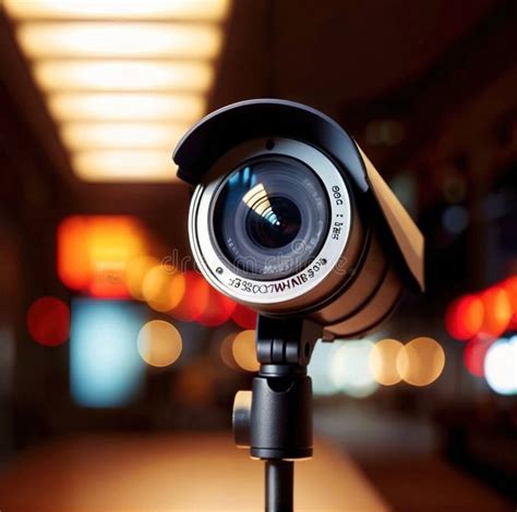 Security Cctv Camera Monitoring And Surveillance To Guard Premises And Property Stock