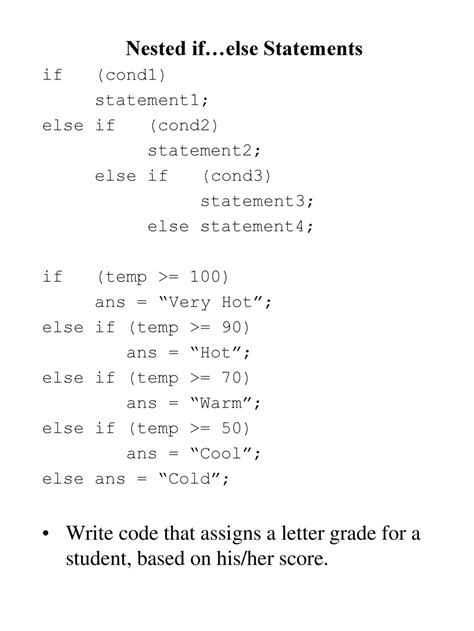 lecture 3 selection statements ppt download