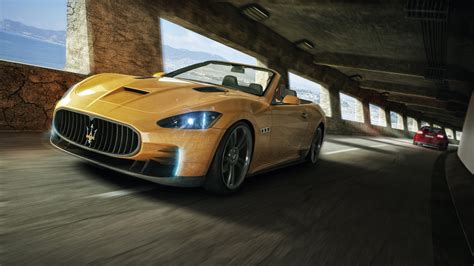 배경 화면 디지털 아트 3d 스포츠카 노란 차들 쿠페 고성능 차 마세라티 Granturismo 바퀴 초차