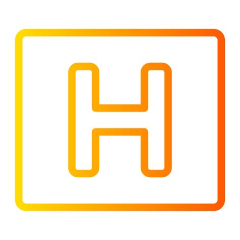 Heading Generic Gradient Outline Icon