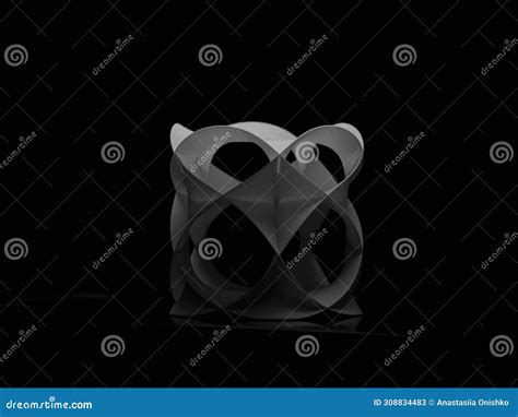 The Black And White Figure Represents The Borromean Surface Stock Illustration Illustration