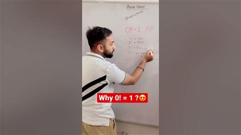Why 0 1 Factorial Why Zero Factorial Is One Shorts Factorial Maths Mathtricks