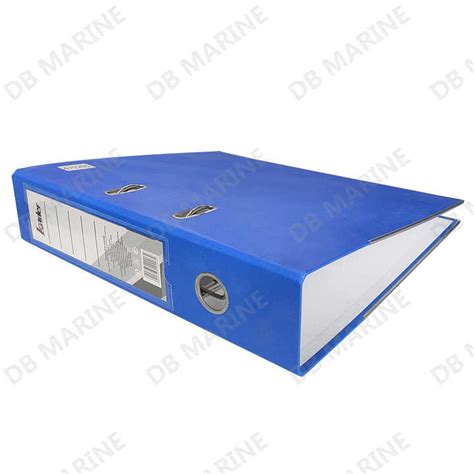 Impa 470201 Hard Cover Office Letter File Blue Pvc Folder
