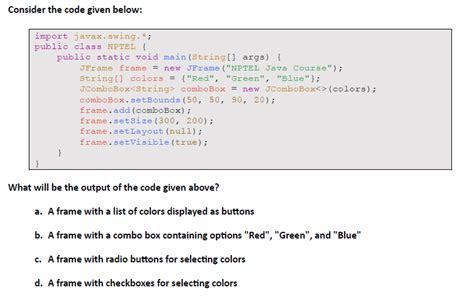 Nptel Programming In Java Quiz Week 10assignment 10 Answers
