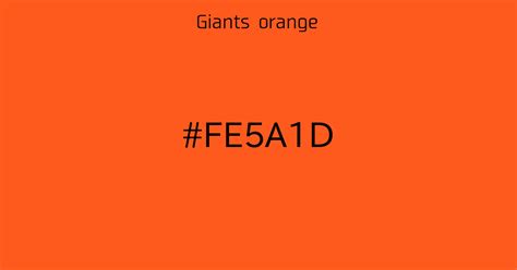 giants orange color