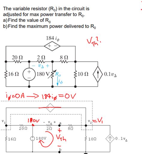 Solved The Variable Resistor Ro In The Circuit Is Adjusted Chegg