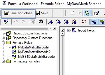 Data Matrix Barcodes In Crystal Reports BarCodeWiz
