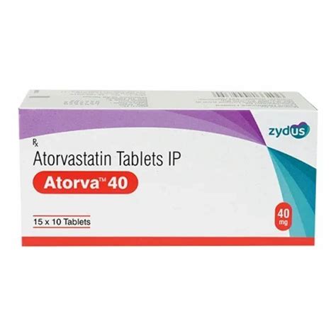 40mg Atorva Atorvastatin Tablets At ₹ 164box Atorvastatin Tablet In