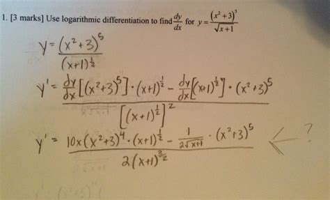 Calculus Use Logarithmic Differentiation To Find Frac Dy Dx