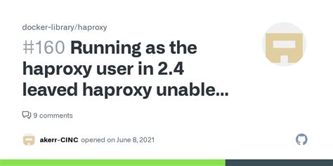 Running As The Haproxy User In 24 Leaved Haproxy Unable To Start Cannot Bind Socket
