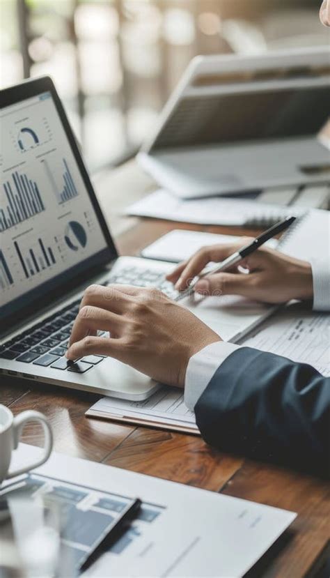 sales data analysis on laptop for strategic decision making in