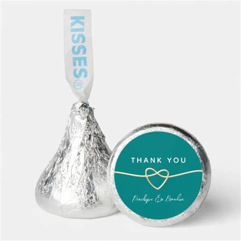 Teal Wedding Hershey®s Kisses® Zazzle
