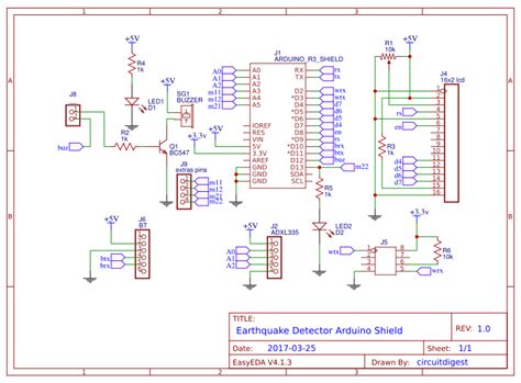 EarthQuake Detector Platform For Creating And Sharing Projects OSHWLab