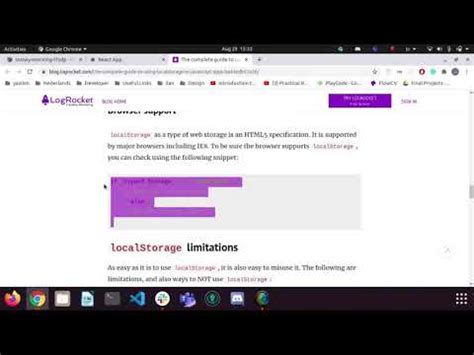 ReactJs localStorage Kullanımı YouTube
