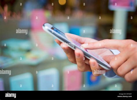 Adult App Background Book Bookshelf Bookstore Cellphone Connecting Education Female Hand Holding