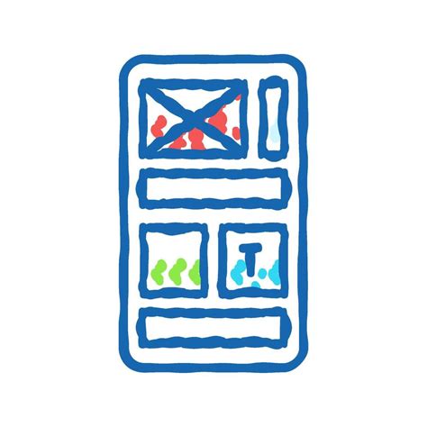 grid system ux ui design icon doodle illustration 62463601 vector art at vecteezy