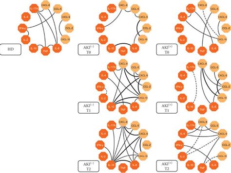 Network Of Soluble Immunological Molecules Shows Interactions Occurring Download Scientific