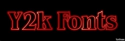 Y2k Fonts Text Effect and Logo Design Font
