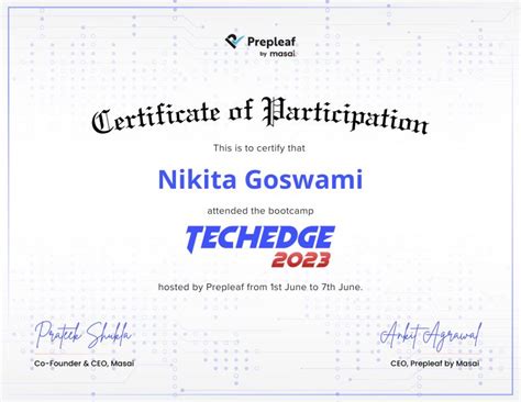 Nikita Goswami On Linkedin Techedge2023 Prepleafbymasai Masai