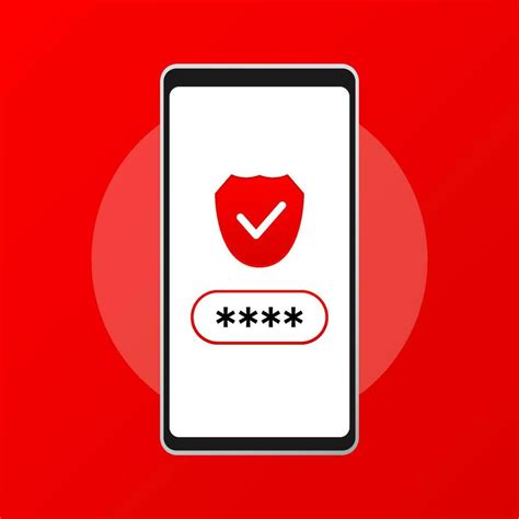 Smartphone Unlocked And Password Notification Vector Mobile Phone Security User Authorization