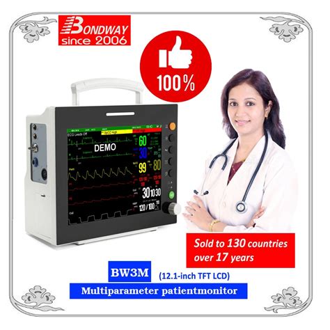 Patient Monitor ICU Patient Monitoring System With Inch TFT LCD China Multiparameter