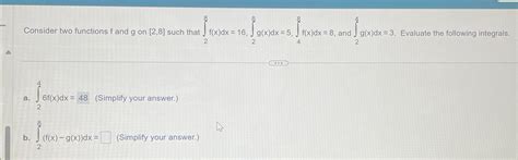 solved consider two functions f ﻿and g ﻿on 2 8 ﻿such that