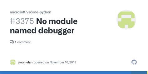 No Module Named Debugger · Issue 3375 · Microsoftvscode Python · Github