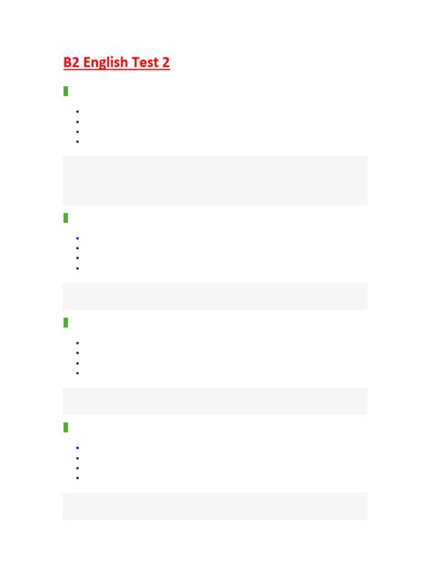 Placement Test Pdf Verb Semantic Units