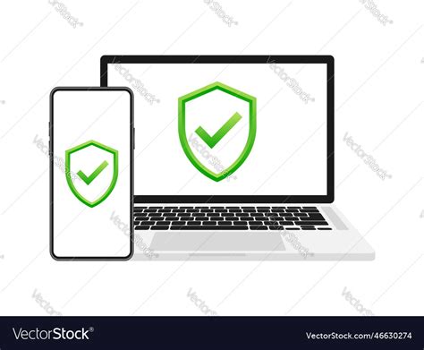Data Security Protection Cyber Security Shield Vector Image
