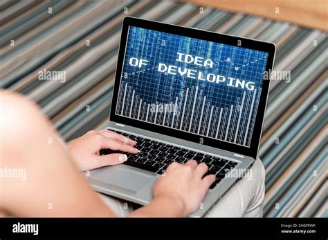 Text Caption Presenting Idea Of Developing Word Written On Startup