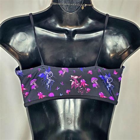 Trick Fairy Bikini Top Dreamy Black Beach Goth Depop