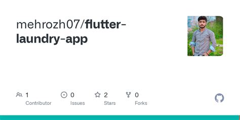 GitHub Mehrozh Flutter Laundry App